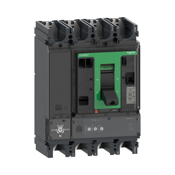 SCHNEIDER - MCCB Breaker, ComPacT NSX400F, 36kA at 415VAC, MicroLogic 2 ... SCHNEIDER - MCCB Breaker, ComPacT NSX400F, 36kA at 415VAC, MicroLogic 2 ...